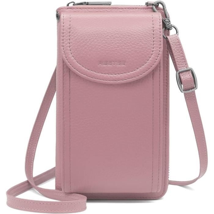 Sac Bandoulière Pour Téléphone Portable Femme Rfid Blocage Portefeuille ...