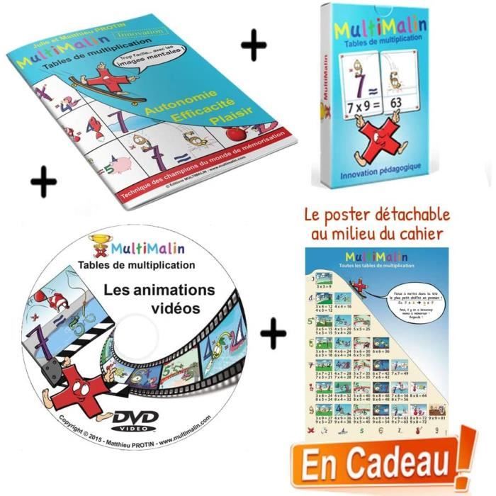 Fournitures scolaires Multimalin - Tables de Multiplication - Formule ...