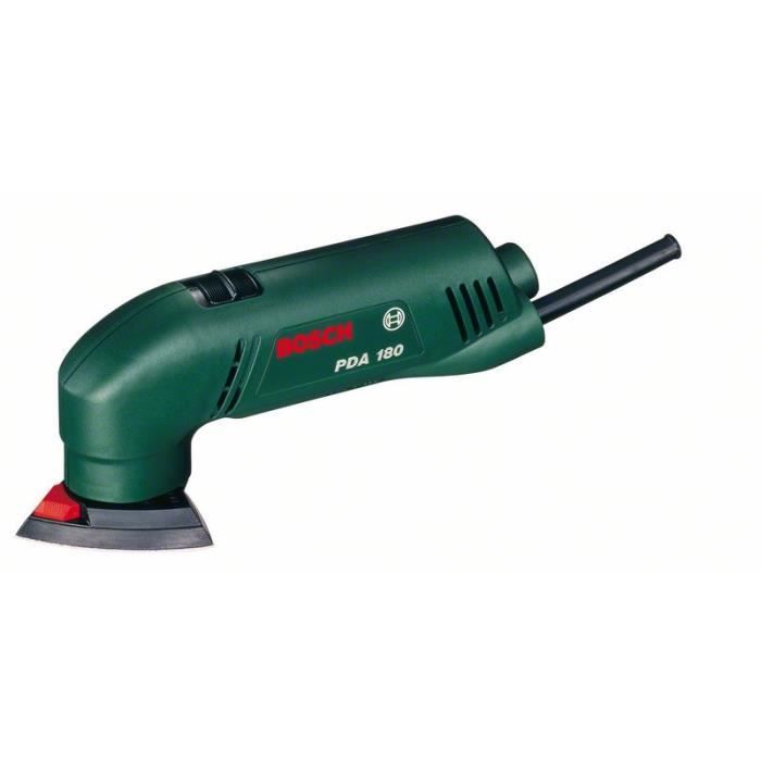 Bosch PDA 180, Ponceuse d'angle, 18400 OPM, 180 W, 1,1 kg, 1,5 mm, 0,75 ...