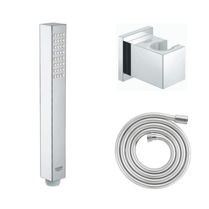 GROHE Douchette 1 jet Vitalio Joy Cube Stick chromé avec flexible 200 ...