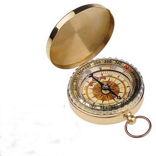 Boussole Directionnelle - Cuivre Bronzé - Multisport - 5x5x1.6 cm ...