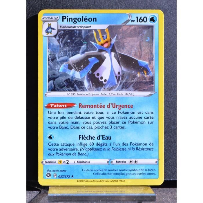 Carte Pokémon Pingoléon 160 PV 037-172 Promo NEUF FR - Cdiscount Jeux ...