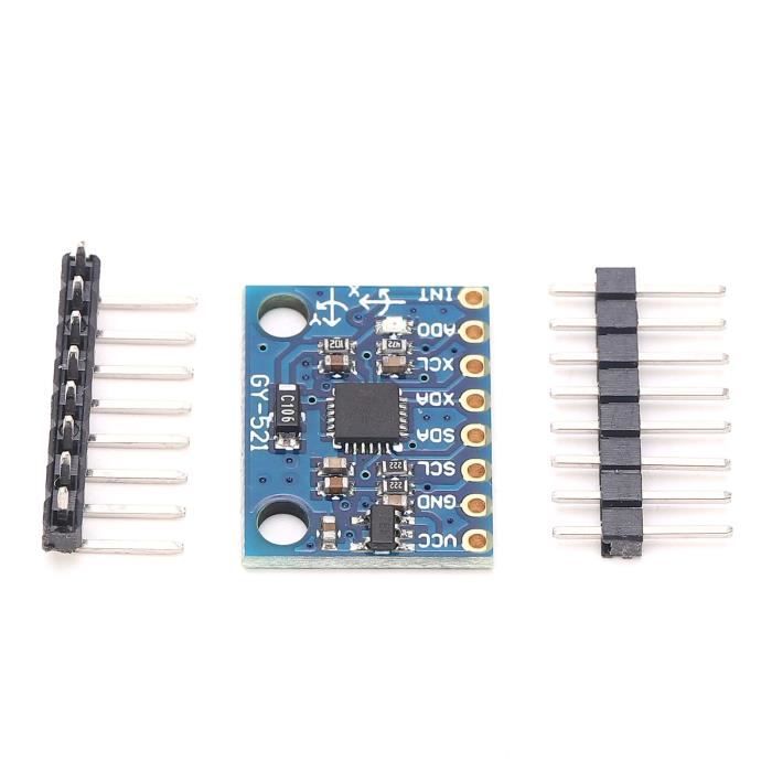Qiilu Module de capteurs gyroscopiques à 3 axes Module MPU‑6050 Carte d ...