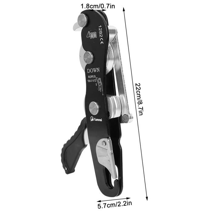 Dispositif d'escalade et de descente corde d'arrêt manuelle Pince ...