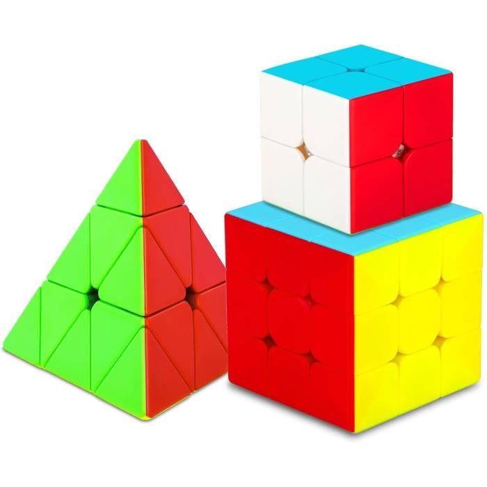 Coolzon Speed Magic Cube Ensemble, 3 Pack Speed Speed Cubes Magic ...