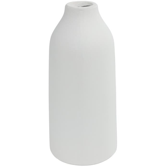 TOM vase Debbie 11 x 23 cm céramique blanche - Cdiscount Maison