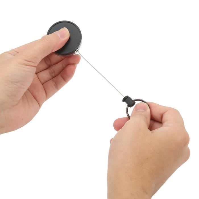 VINGVO boucle de clé rétractable 2 pièces porte-clés rétractable cordon ...