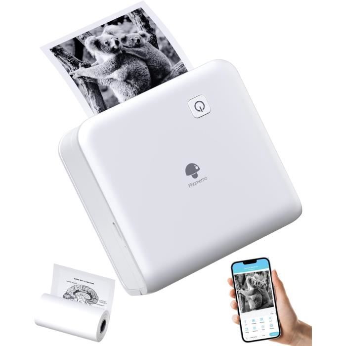 M02 Pro Mini Imprimante Portable, 300 DPI Imprimante Thermique de Poche ...