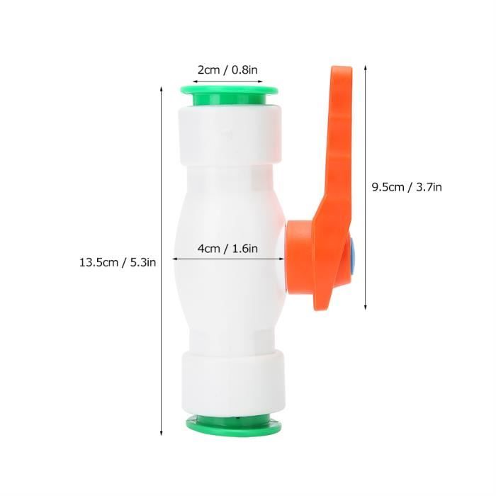 Robinet à tournant sphérique en plastique PPR - AKOZON - Connecteur ...