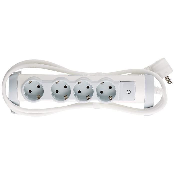 LIWI-Multiprise orientable, 4-fach (Weiß-Grau) & 050639 Fiche ...