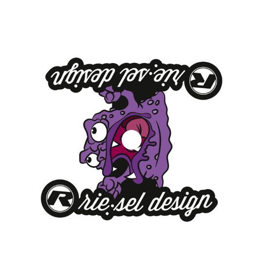 Kit stickers valve Riesel Design Monster (x2) violet/noir - Cdiscount ...