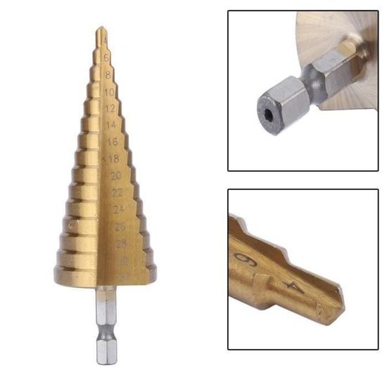 Betian-Foret Fraises à Étages Conique Perçage Perceuse Visseuse Trou ...