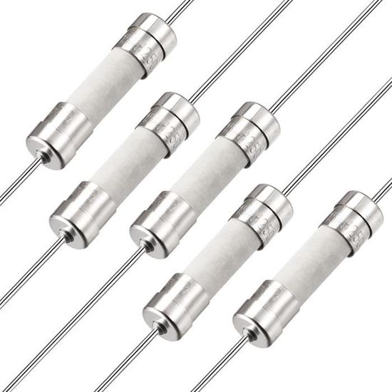 SOURCING MAP Fusion lente Fusible Temporisation Fil Conducteur Fusibles Céramique 5mm x 20mm ...
