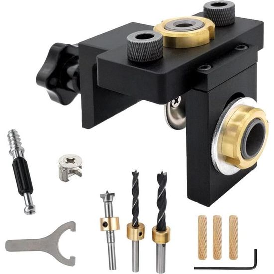 Gabarit de perçage 3 en 1 - TRAHOO - 29 pcs - Alliage d'aluminium 6061 ...