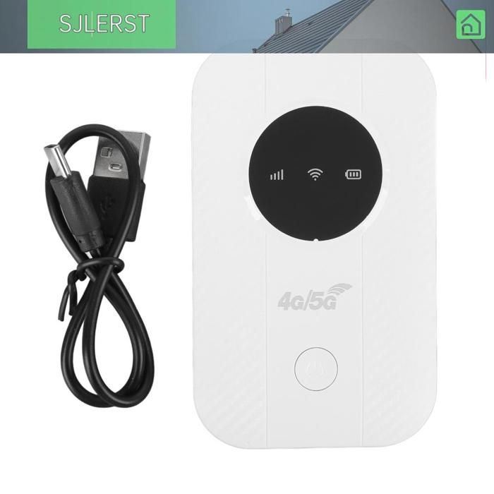 4G 5G SIM CARD MOBILE HOTSPOT 300 Mbps Vitesse, 10 Appareils Router de ...