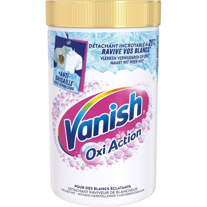 Détachant Oxi Action Blanc Poudre efficace dès 20° Pot de 1,41 Kg ...