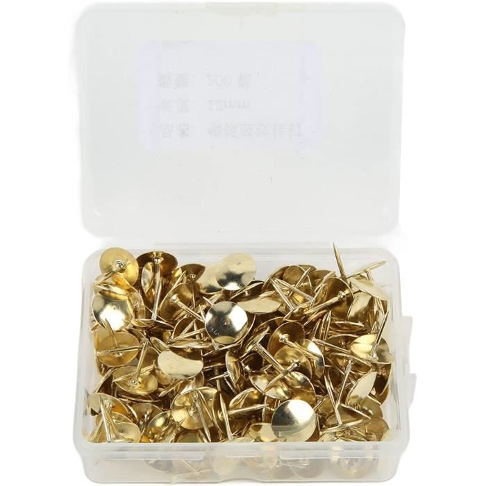 Lot de 200 punaises plates antidérapantes en fer pour la maison, le ...