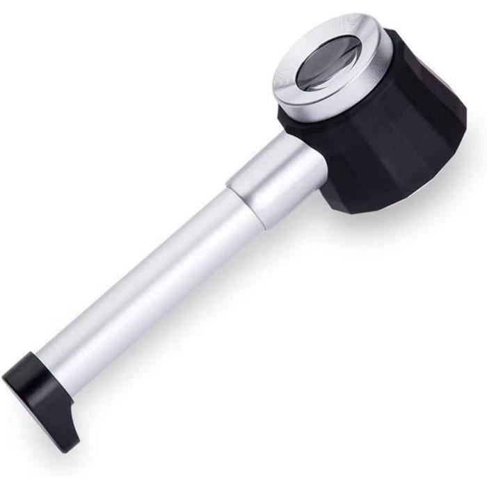 Loupe Portable Hd Avec Éclairage À 3 Led, Loupe Avec Grossissement 10X ...