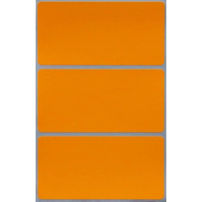 Royal Green Gommettes Étiquettes Autocollantes Rectangulaires Orange ...