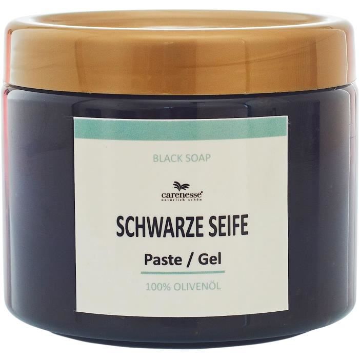 Carenesse Savon Noir, Noire Savon Pâte En Pur Huile D'Olive, 400 Ml ...
