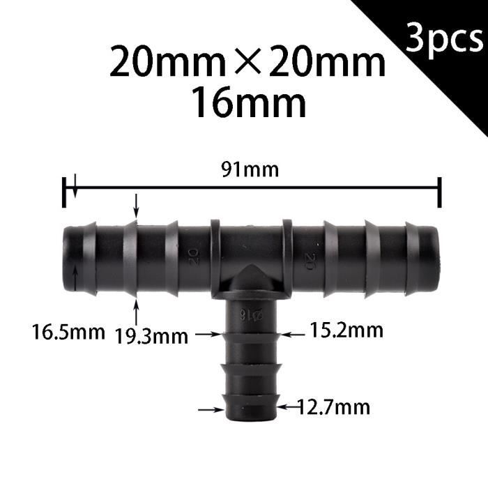 Pièce détachée arrosage,Barbelé Connecteur Té Coude Embout Pe Tuyau ...