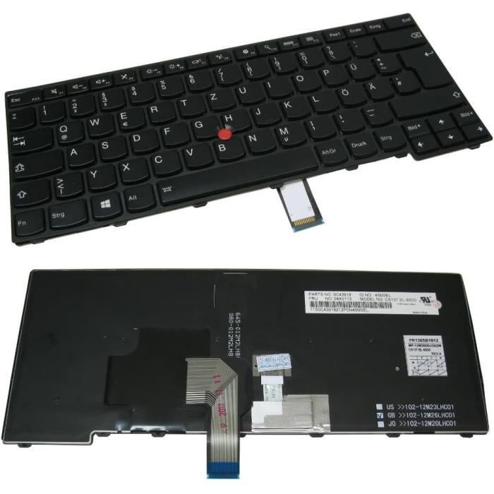 Clavier Allemand Qwertz Pour Ordinateur Portable Lenovo Thinkpad E431 E440 L440 L450 L460 T431 ...