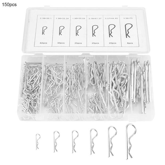 Kit de clip R, pince R multi-tailles, pince à cheveux de tracteur ...