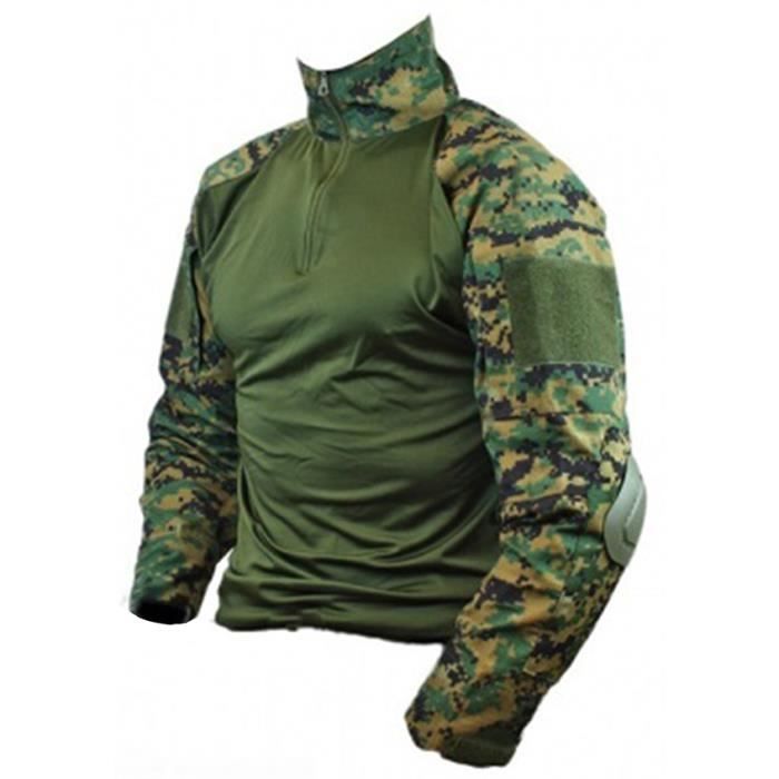 Chemise tactique Warrior UBAC Ripstop 101 INC - Camouflage digital et ...