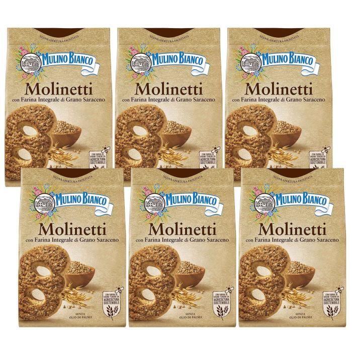MULINO BIANCO Molinetti - Biscuits italiens complets 800g x6 paquets ...