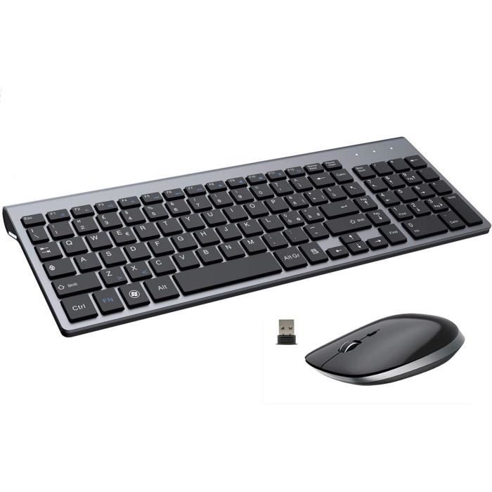 Clavier Sans Fil Avec Disposition Italienne Et Souris, 2,4 Ghz, Usb ...