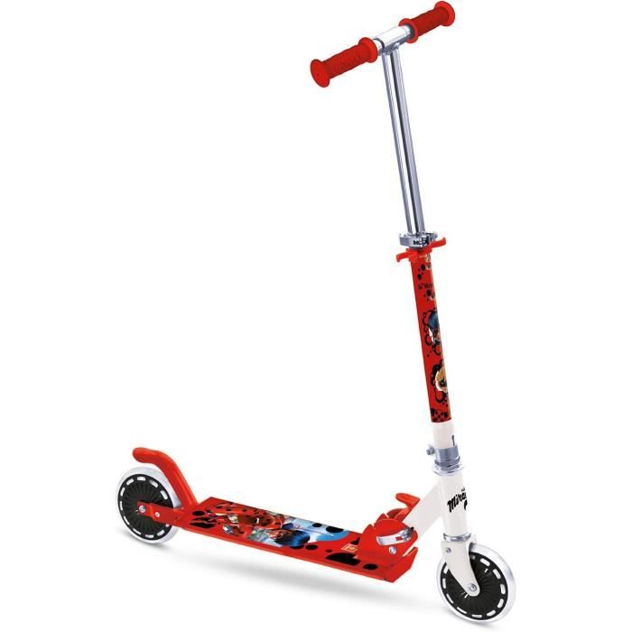 Toys Scooter Miraculous Trottinette 2 Roues Pliable En Aluminium Avec Plateau Extra Grip Et ...