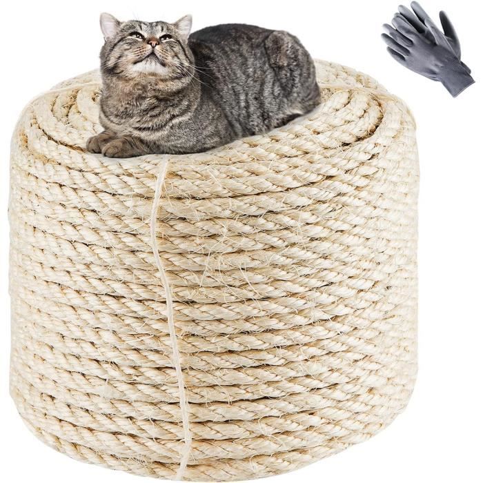 Corde En Sisal Naturel 8Mm X 60M Naturel Corde Pour Arbre À Chat,Blanc ...