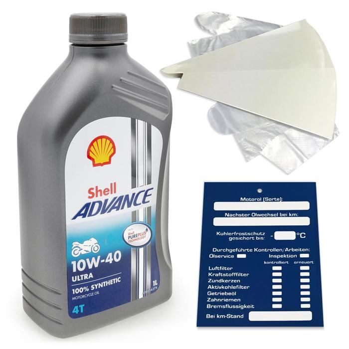 1 Litre Original Shell Advance 4T Ultra 10W40 4-Takt Huile Moto ...