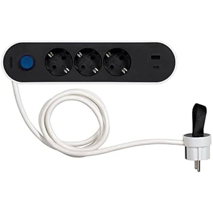 Prise multiple - SIMON - Simon Plug 3 Prises + 2 USB - Charge rapide ...