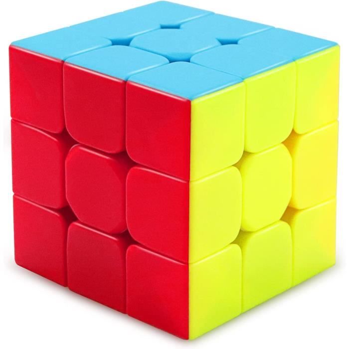 JOPHEK Cube Magique 3X3, Speed Cube sans Autocollant 3x3x3 Cube de ...