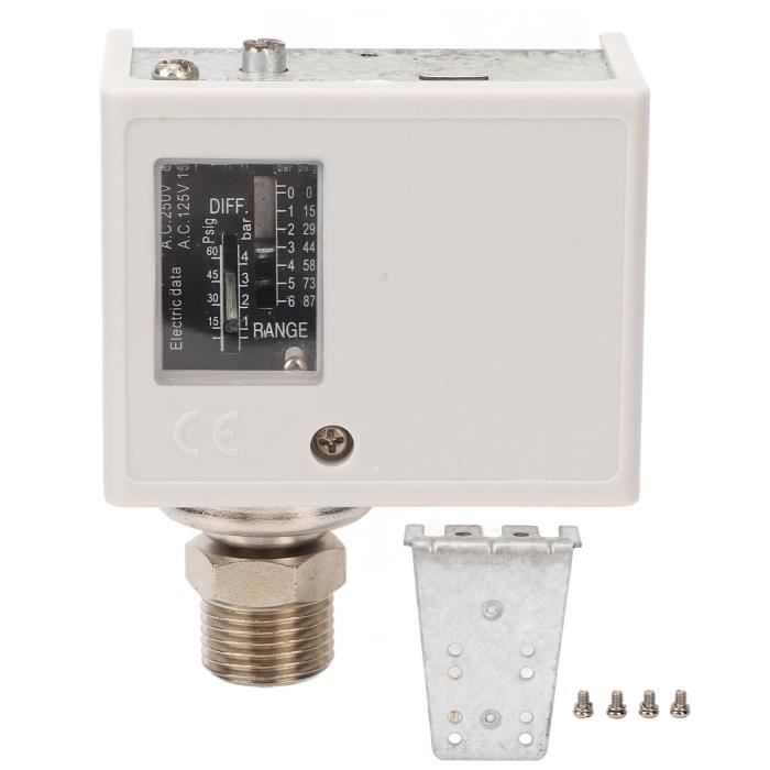 Tbest Air Dryer Pressure Switch, Copper Core AC125V 250V Heavy Duty ...