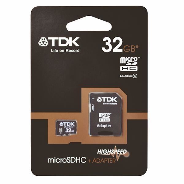 TDK carte mémoire micro SDHC 32 Go - class 10 - Cdiscount Appareil Photo