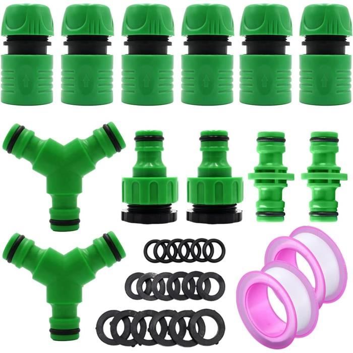 Kit De Connecteur De Robinet Tuyau D'Arrosage Raccords Tuyau D'Arrosage ...