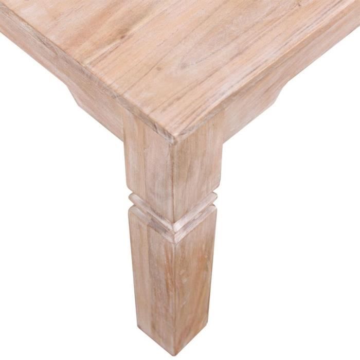 SWT Table basse Bois d'acacia 60 x 60 x 45 cm - Cdiscount Maison