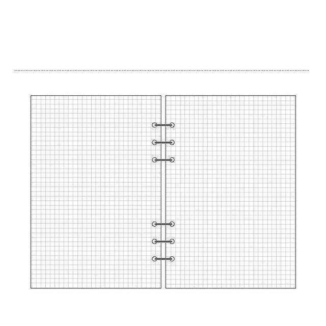 CARNET DE NOTES,Grid-A5--A5 A6 Spiral transparent PVC carnet couverture ...