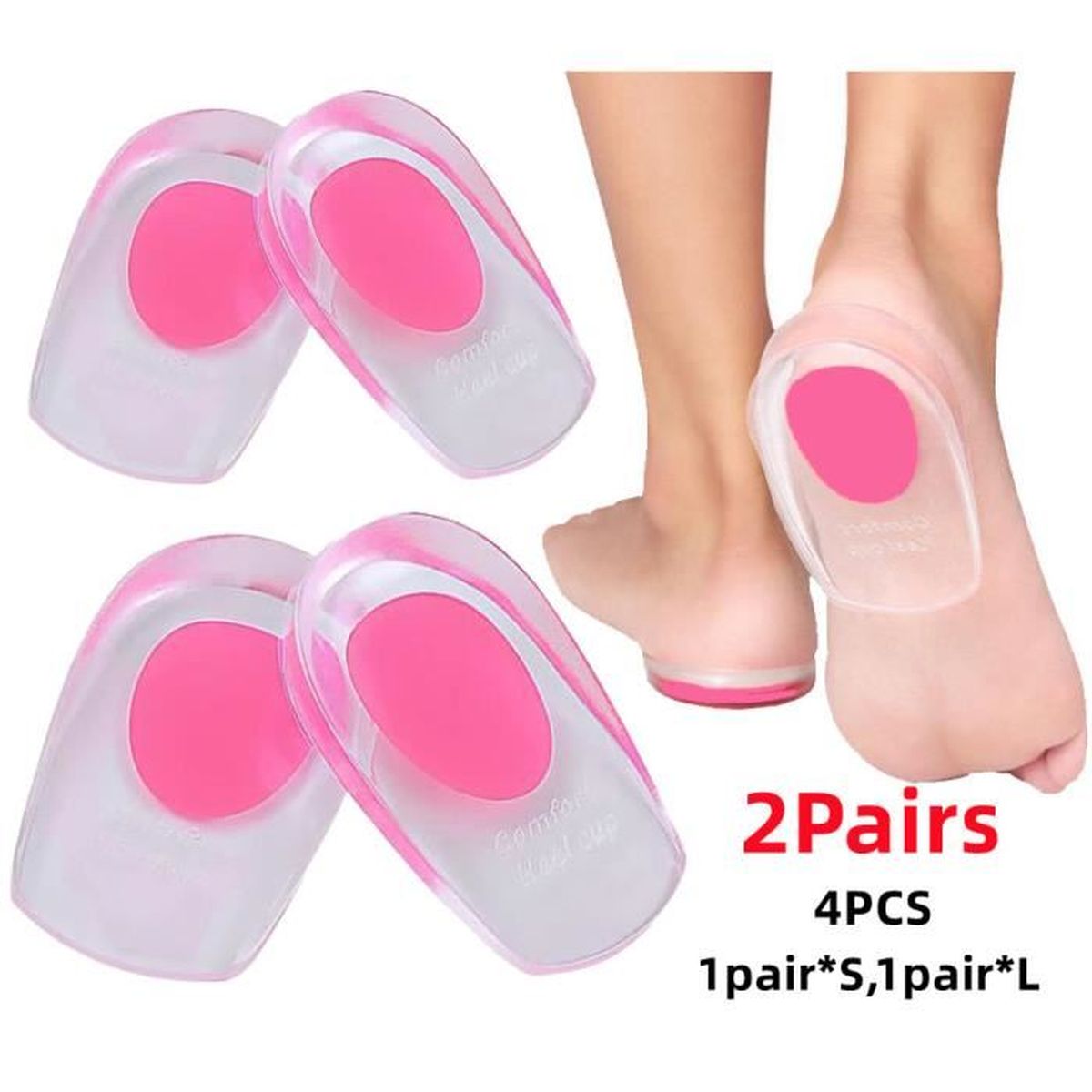 Talonnette,Orthopédique Coussinet Antichoc en gel,Hauteur Augmentation ...