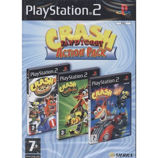 CRASH BANDICOOT ACTION PACK / Jeu console PS2 - Cdiscount Jeux vidéo