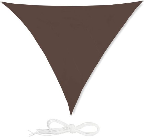 Relaxdays, marron Voile d’ombrage triangle diffuseur ombre protection ...