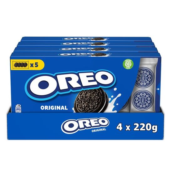 OREO - 20 sachets de Oreo Classique - Biscuits fourrés à la vanille - (4x220g) - Cdiscount Au ...