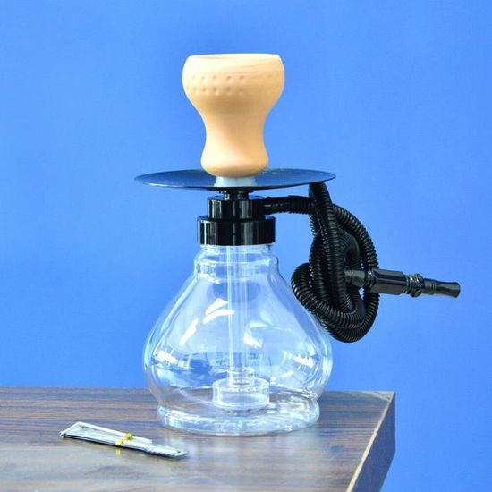 Chicha,Narguilé en plastique pour fumer Shisha avec bol de saveur ...