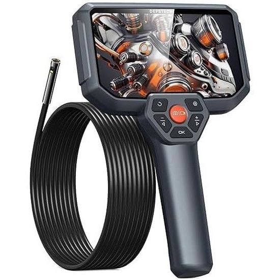DEPSTECH Écran IPS 5" Caméra Endoscopique, Double objectif Portable ...