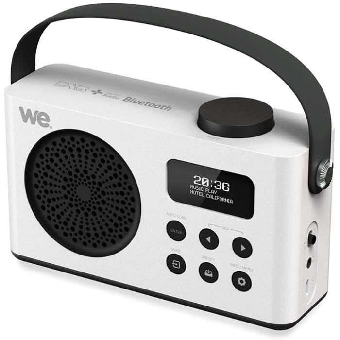 Radio réveil connecté portable dab dab fm enceinte bluetooth batterie ...