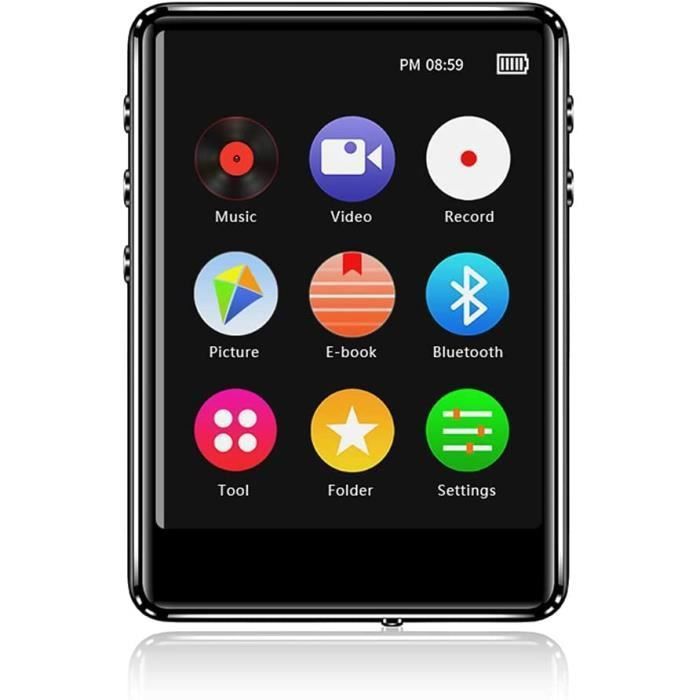 Lecteur de Musique HiFi Externe mp5 A444 - Noir - 8 Go - 2,4 Pouces ...