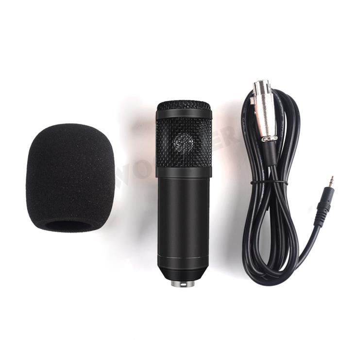 Seulement Black Mic - Microphone professionnel à condensateur BM-800 ...