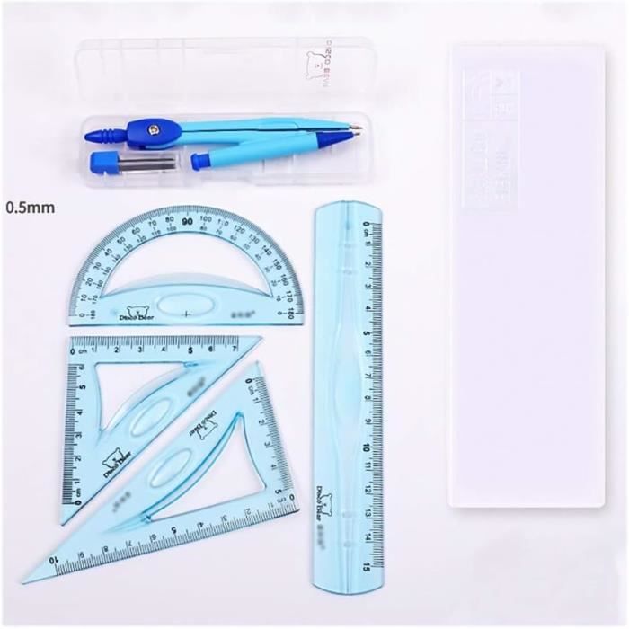 Kit De Boussole Les Étudiants Géométrie Math 6 Pcs Compass-Math Set ...